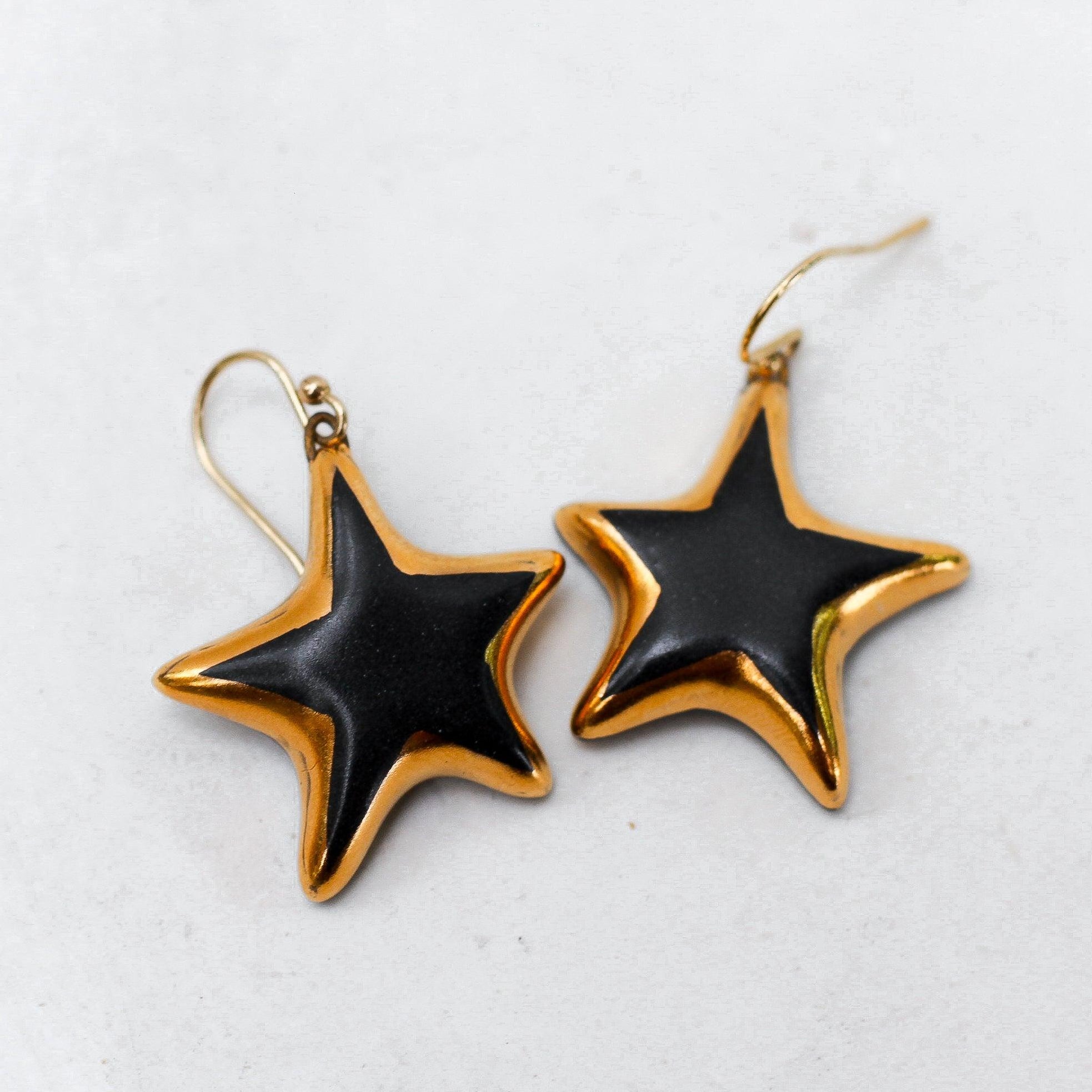 Stars are Bright Earrings (White)– Apricity Ceramics